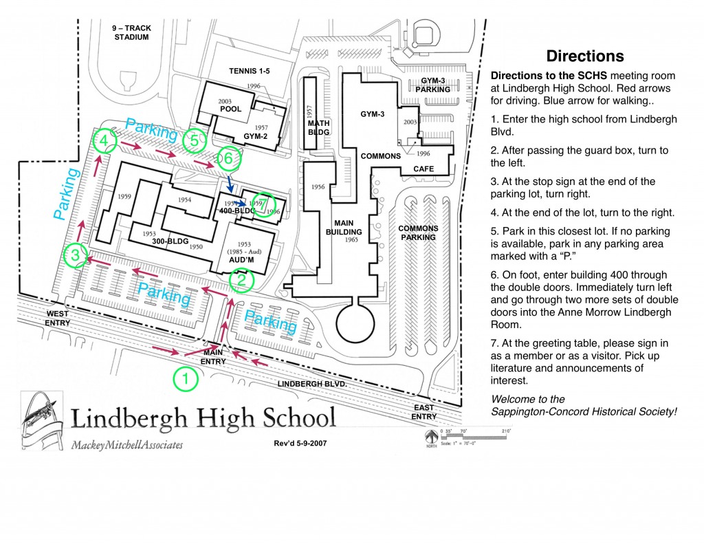 Directions to Lindbergh High School - Sappington-Concord Historical Society